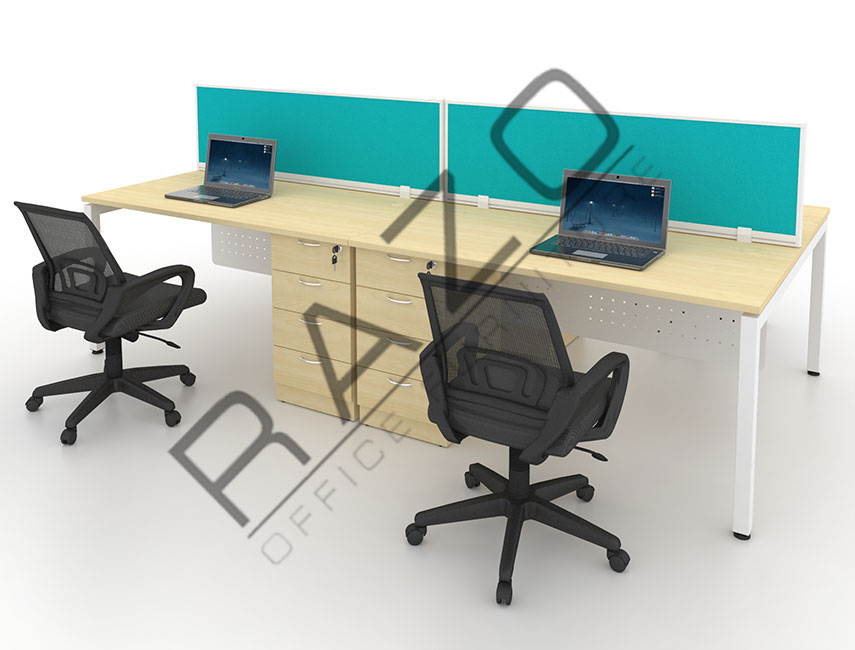 4 Partition Team Workstation | Office Partition Workstation -4PW-11AM